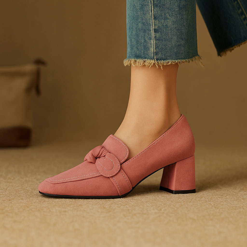 Tavina Suede Heels – Theo Sterling
