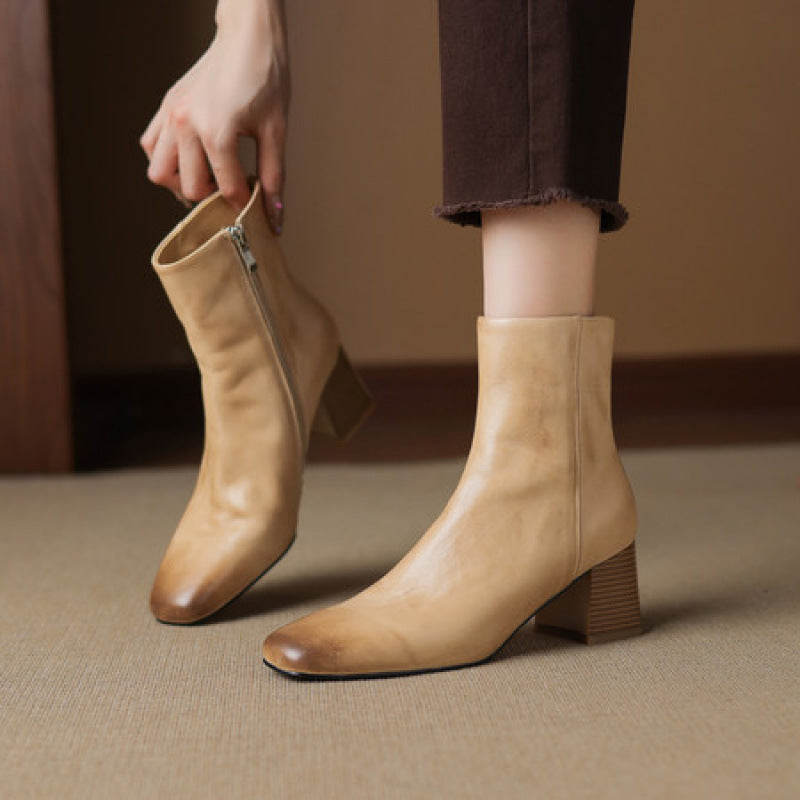 Eloise Genuine Leather Boots – Theo Sterling